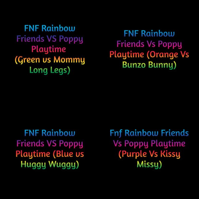 Fnf Rainbow Friends Vs Poppy Playtime (Blue Vs Huggy Wuggy) - playlist ...