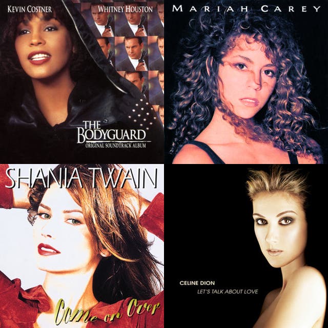 Éxitos de Mariah Carey, Celine Dion, Shania Twain, Whitney Houston ...