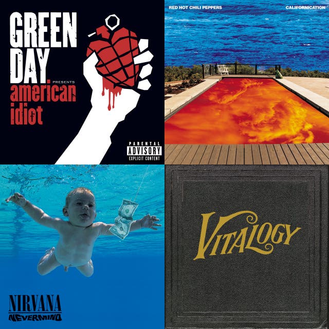 green day, nirvana, red hot chilli pepers, and pearl jam - playlist by ...